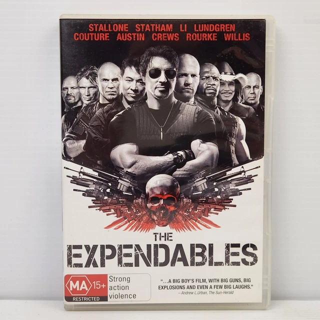 THE EXPENDABLES DVD Movie 2010 Sylvester Stallone Jason Statham Jet Li ...