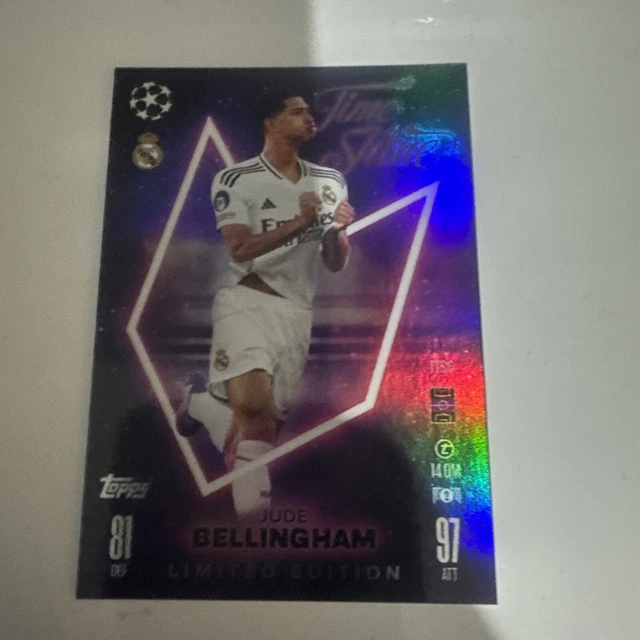 LIMITED EDITION JUDE Bellingham Match Attax 2024/2025 Time to Shine 24/ ...