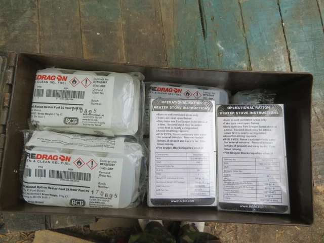 .BRITISH ARMY BCB Dragon Fuel Gel & Ration Stoves & Military Storage ...