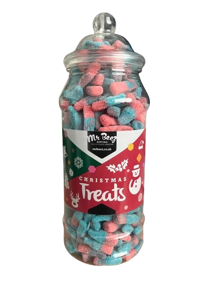 FIZZY BLUE SWEET Bottles Christmas Treats 700gm Novelty Jars £14.95 - PicClick UK