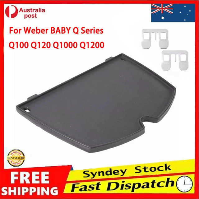 6558 BBQ HALF Griddle Plate for Weber BABY Q (Q100, Q120, Q1000, Q1200 ...