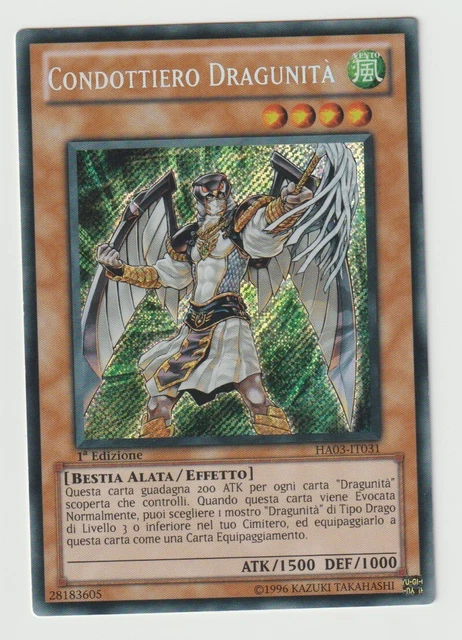 YU GI OH - Condottiero Dragunità - HA03 IT031 1à Edizione , Rara ...