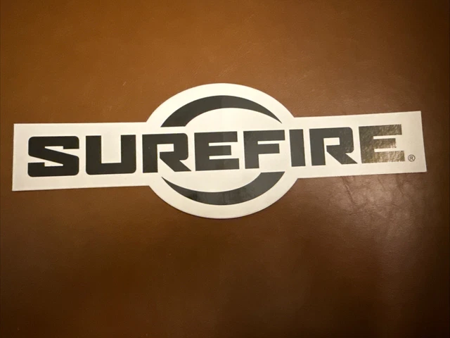 SUREFIRE FLASHLIGHTS ORIGINAL Logo 2025 Shot Show Black Sticker/Decal ...