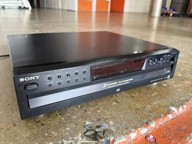SONY CDP-CE375 COMPACT Disc 5 Disc CD Player Multi Changer Carousel ...
