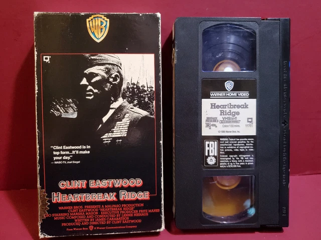 VHS HEARTBREAK RIDGE - Clint Eastwood - CVS, tested - BUY2GET1 £2.71 ...