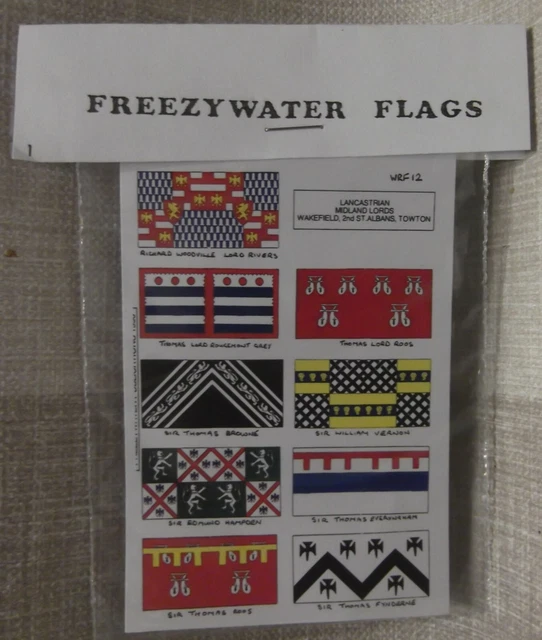 WARS OF THE Roses Lancastrian Freezywater Flagsheet WRF12 £4.61 ...