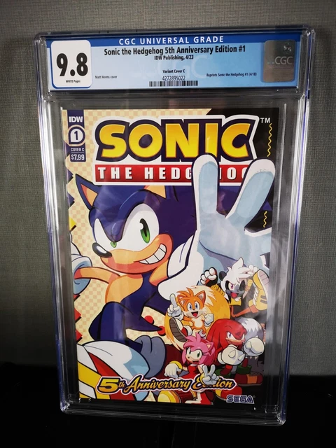 Sonic The Hedgehog 5th Anniversary Comic Cover C Matt Herms Idw 2023