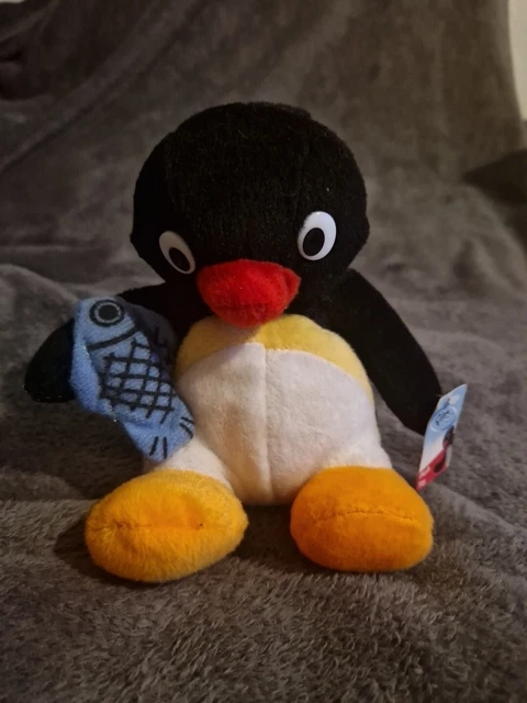 PINGU WITH FISH Small 6" Soft Toy with Tag - Pygos Group - Whitehouse ...