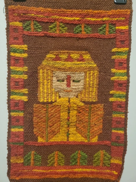 VINTAGE POLISH CEPELIA Woven Wool Handmade Wall Hanging Tapestry $41.00 ...