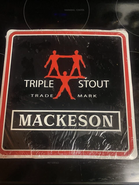 VINTAGE MACKESON TIN Beer Sign 12” X 12” NOS $35.00 - PicClick