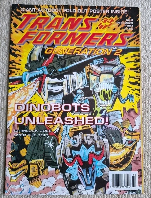 TRANSFORMERS COMIC #3 Gen 2 Fleetway not Marvel UK 1994 Dinobots £16.12 ...