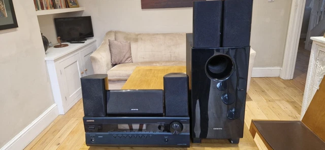 ONKYO HT-R380 Surround Sound System Subwoofer Remote Hdmi Dolby ...