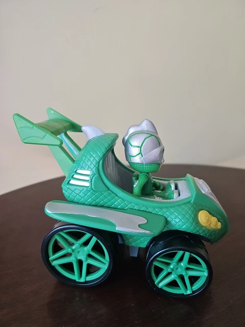 PJ MASKS POWER Racer Gekko-Mobile Vehicle Gekko Figure Just Play Frog ...