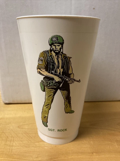 VINTAGE 7-ELEVEN DC Comics Superhero Slurpee Cup 1973 Sgt. Rock EUR 11 ...