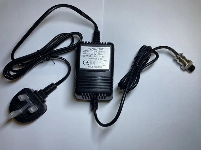 UK REPLACEMENT 18V AC-AC Adaptor Power Supply for Behringer MX802A ...