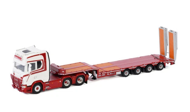 WSI 1/50 FOR Scania S Highline Cs20H 6X2 Tag Axle Semi Low Loader Ramps ...