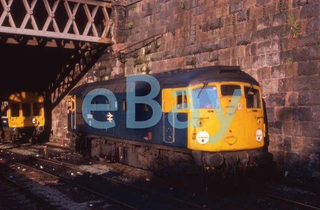 35MM RAILWAY SLIDE of Class 26 26014 @ Glasgow Queen Street Copyright ...