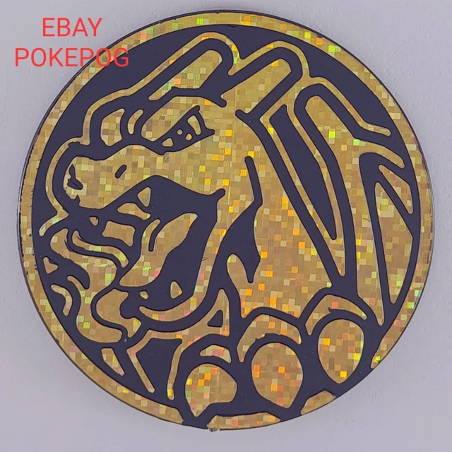 DRACAUFEU / CHARIZARD 2021 Jeton JUMBO Coin Pokémon Gold Pixel Holofoil ...