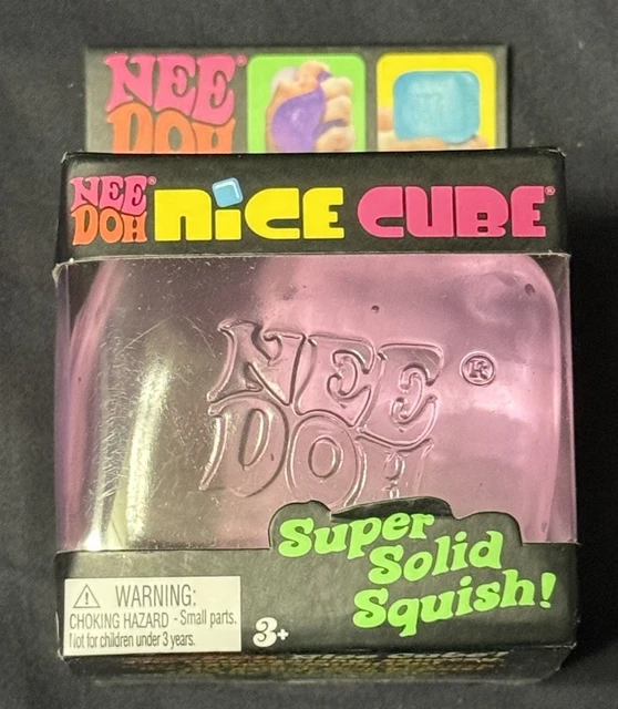 NEE DOH NICE Cube Squishy Needoh Fidget Purple Stress Toy Authentic ...