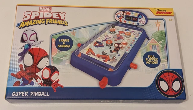 MARVEL SPIDEY & His Amazing Friends Super Pinball Board Game Opened ...