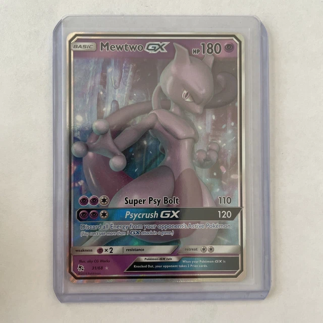 POKÉMON TCG MEWTWO GX Hidden Fates 31/68 Holo Ultra Rare $6.25 ...