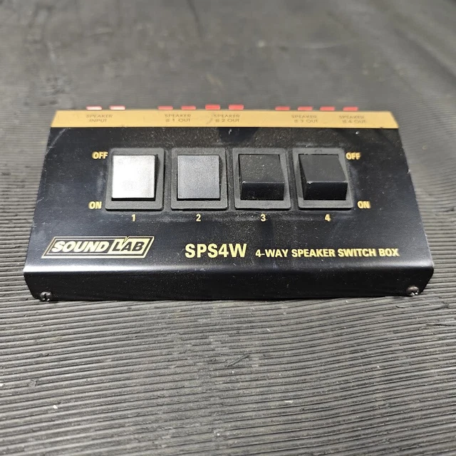 SOUND LAB SPS4W 4-Way Speaker Switch Box - Used, Minor Marks $12.45 ...