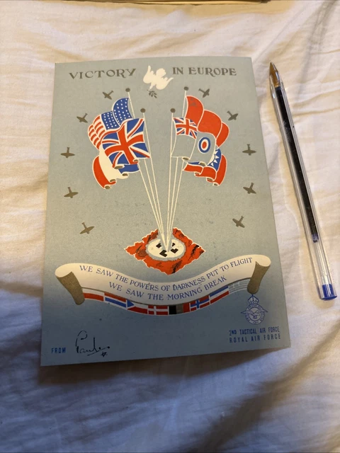 WW2 VE DAY Programme RAF 2nd Tactical 1945 £20.00 - PicClick UK