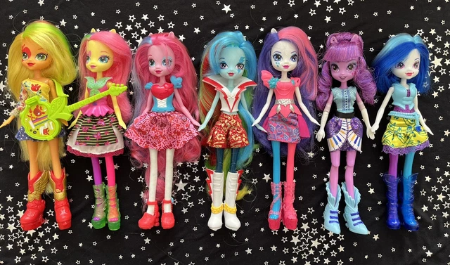 MY LITTLE PONY Equestria Girls Rainbow Rocks & Neon Dolls x 7 £45.00 ...
