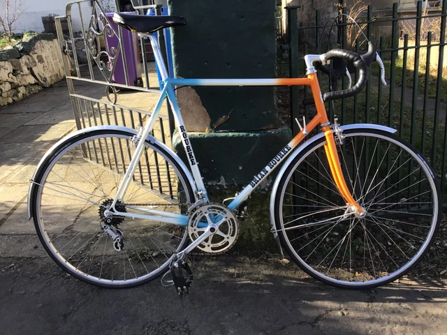 VINTAGE BRIAN ROURKE audax/racer 61cm with full Campagnolo Nuovo Record ...