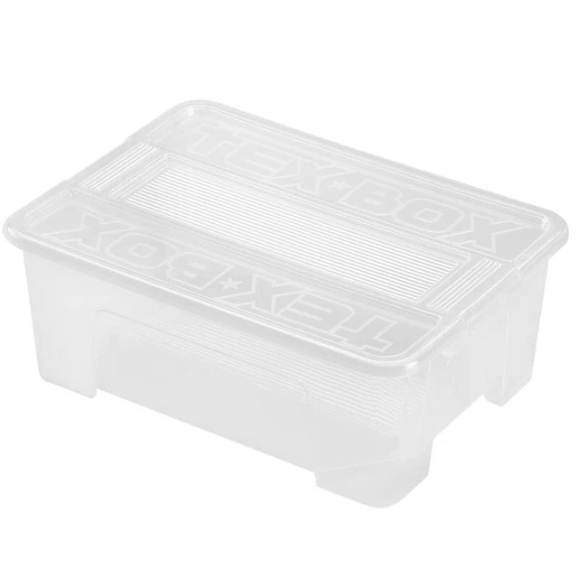 HEIDRUN TEX-BOX MIT Deckel + Klickverschluss - 10 Liter - 38x28x14cm ...