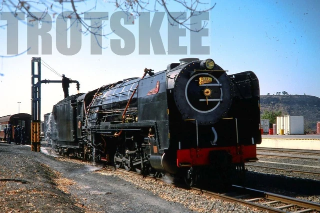 35MM SLIDE SAR South Africa Railways Steam Loco 3156 15F Ficksburg 1992 ...