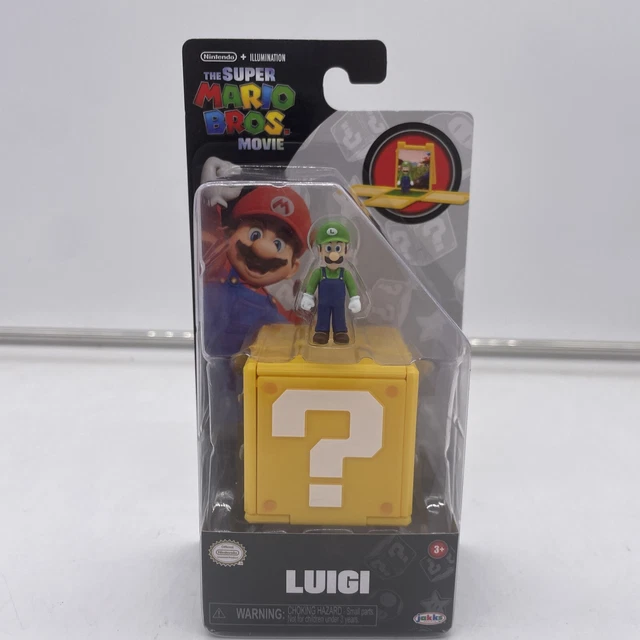 JAKKS PACIFIC SUPER Mario Bros Movie Luigi 1.25 in Mini Figure w ...