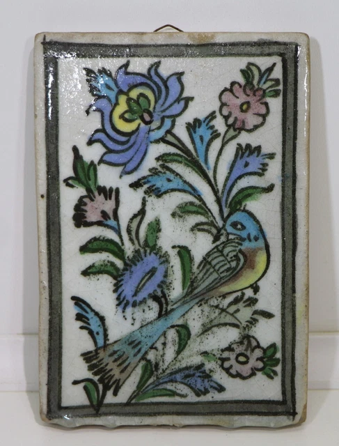 ANTIKE IZNIK KERAMIK Qajar Fliese Kachel Persien 18./19.Jh. OG-23020 ...