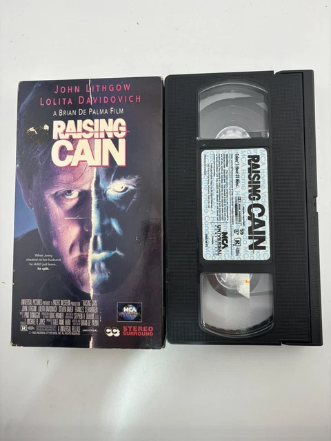 JOHN LITHGOW BRIAN DE PALMA FILM RAISING CAIN VHS CASSETTE TAPE VHS ...