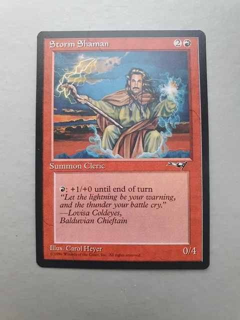STORM SHAMAN, MTG Alliances (1996) Common Red Creature NM+ £1.20 ...