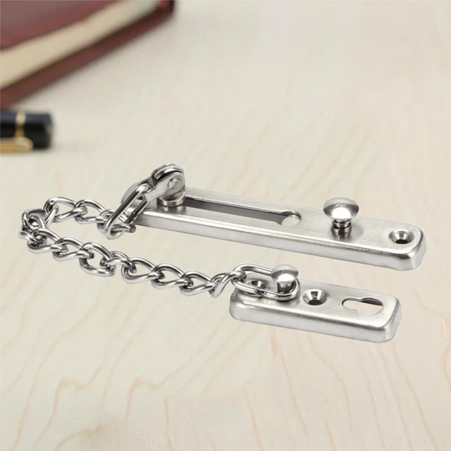 LOCKABLE DOOR CHAIN Guard Security Chain Front Door Chain Lock Door ...