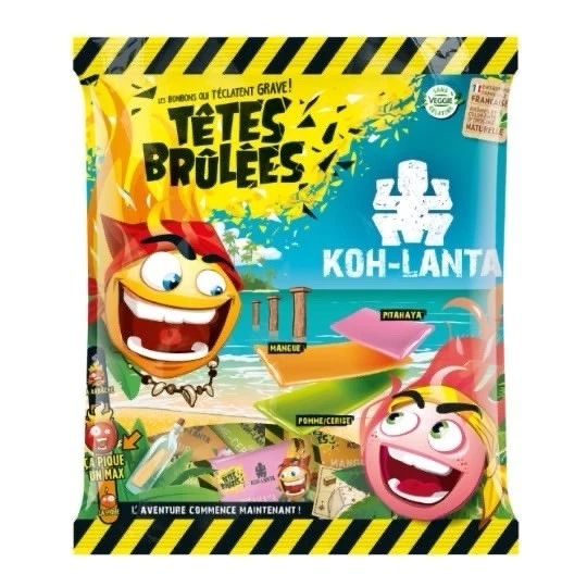 *LOT DE 3* Bonbons têtes brûlées koh Lanta 150g EUR 23,70 - PicClick FR