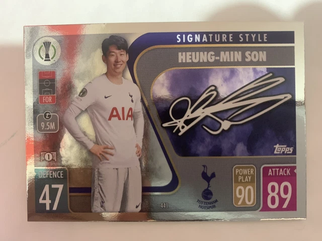 CARTE STYLE SIGNATURE Heung Min Son. Match Attax 21/22. Neuf EUR 2,91 ...