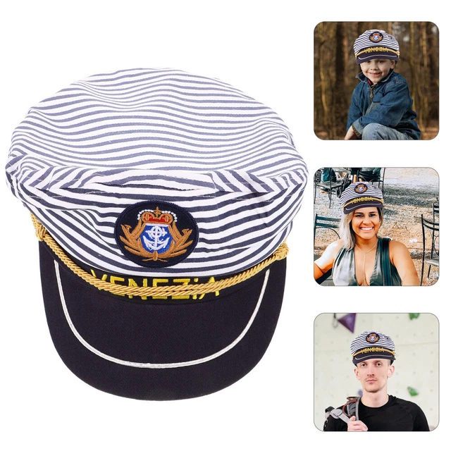 SHIPS CAPTAIN UNIFORM Admiral Hat Kids Premium Material Embroidery £10. ...