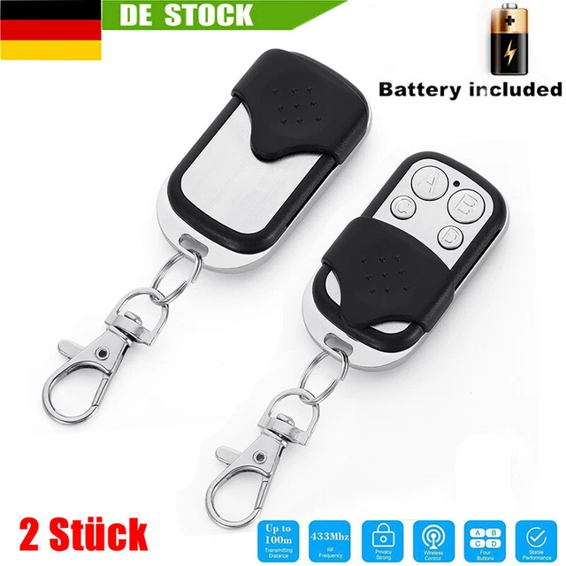 2 PACK UNIVERSAL Garagentor Fernbedienung 433,92 MHz Elektrotor ...