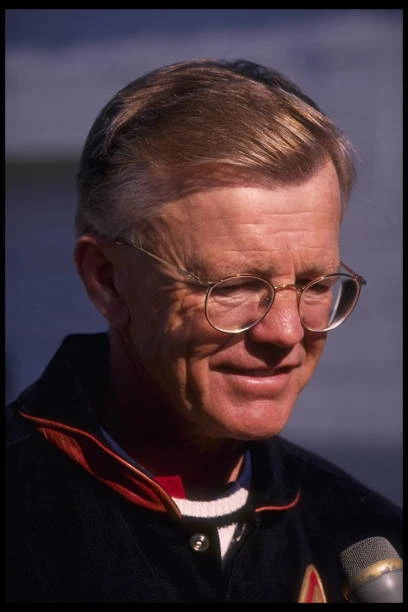 JOE GIBBS TEAM owner of car and driver by Bobby LaBonte talks to t- Old ...