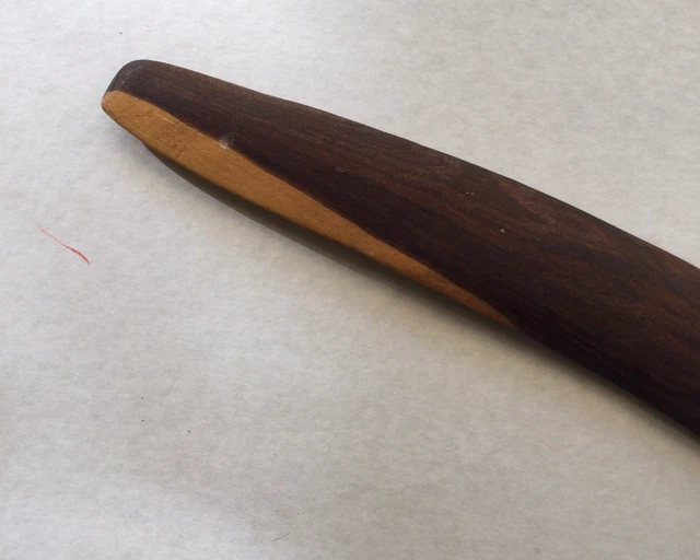ABORIGINAL OLD MULGA WOOD WOODEN BOOMERANG from NORTH WESTERN AUSTRALIA ...