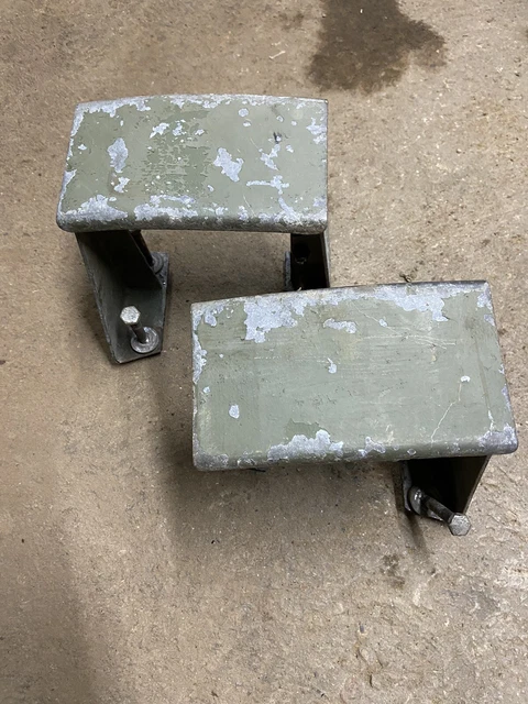 LAND ROVER SERIES Defender Bumperettes Ex Mod Military Army Galvanised ...