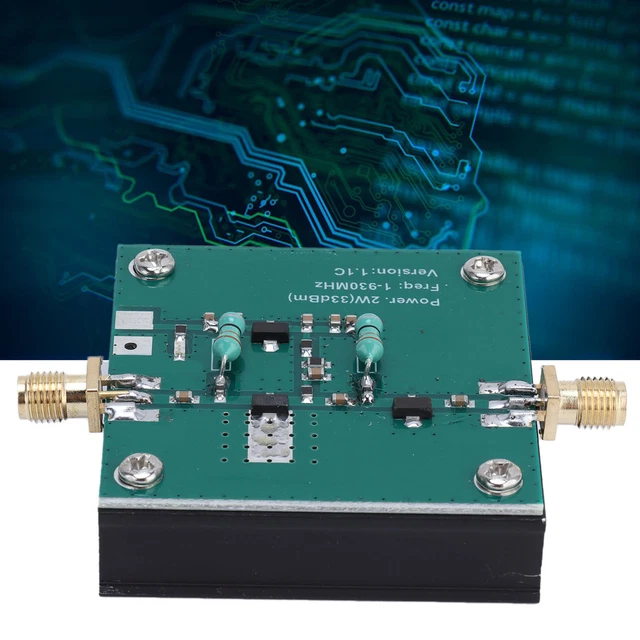 RF WIDEBAND AMPLIFIER Broadband Module Standard SMA Female Connector 1 ...