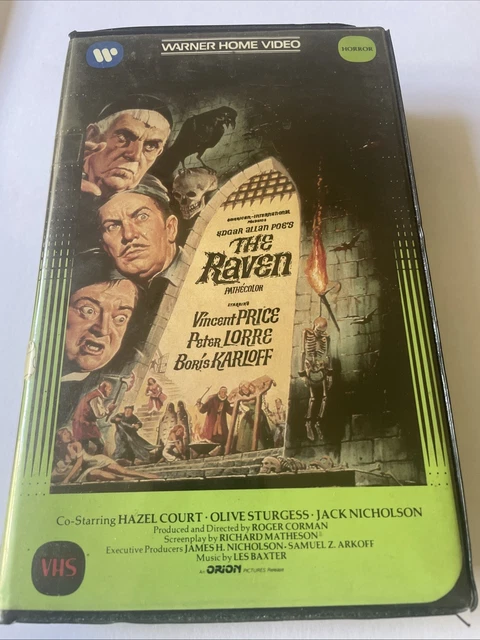 THE RAVEN VHS 1983 Goodtimes Cover Vincent Price Boris Karloff £14.14 ...