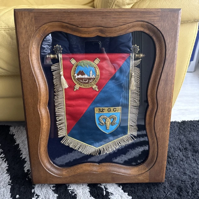 FANION MILITAIRE 32° groupement de Camp de fabrication DELSART ...