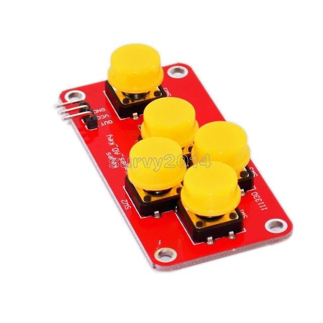 ANALOG BUTTON FOR Arduino AD Keyboard Electronic Blocks Simulate Five ...