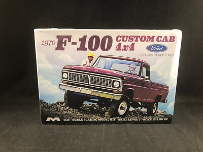 MOEBIUS MODELS 1970 Ford f-100 Custom Cab 4x4 Pickup Truck 1/25 Scale ...