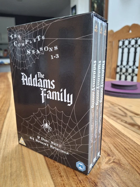 THE ADDAMS FAMILY TV Series complete seasons 1-3 DVD Box Set £10.99 ...
