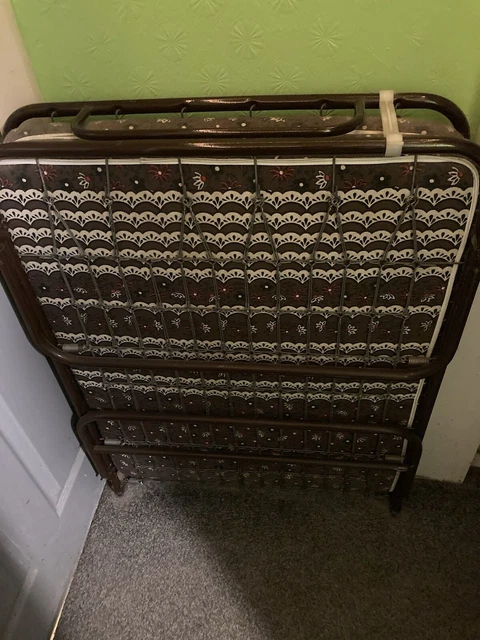 SINGLE FOLD UP bed with mattress £36.60 - PicClick UK